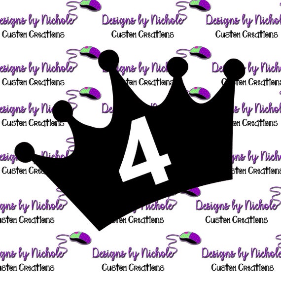 4th birthday crown popular