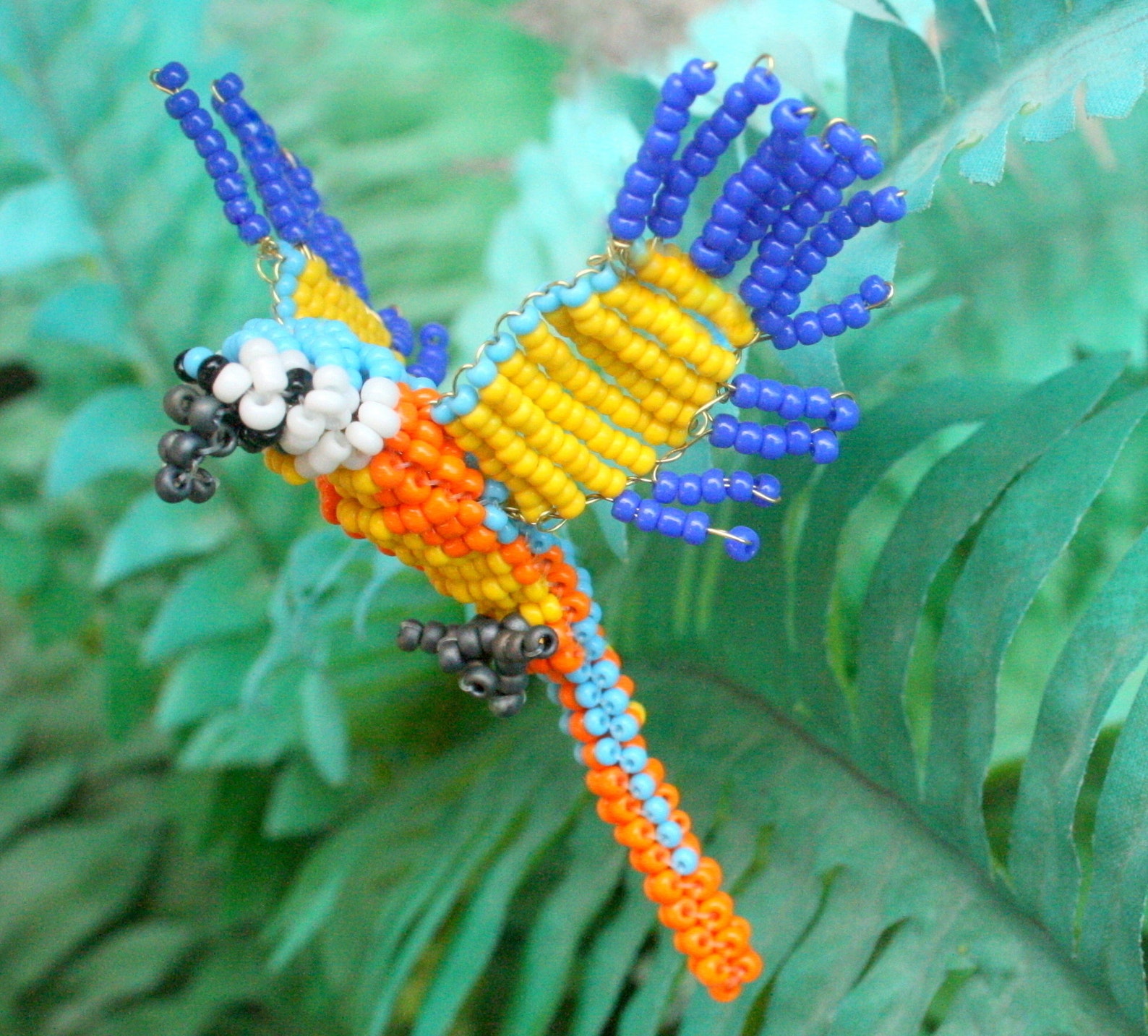 Beaded Animals: Multicolored Parrot in Seed Beads - Etsy