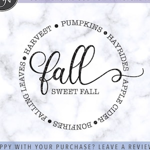 Fall Sweet Fall SVG File, Autumn SVG, Thanksgiving SVG, Pumpkins ...