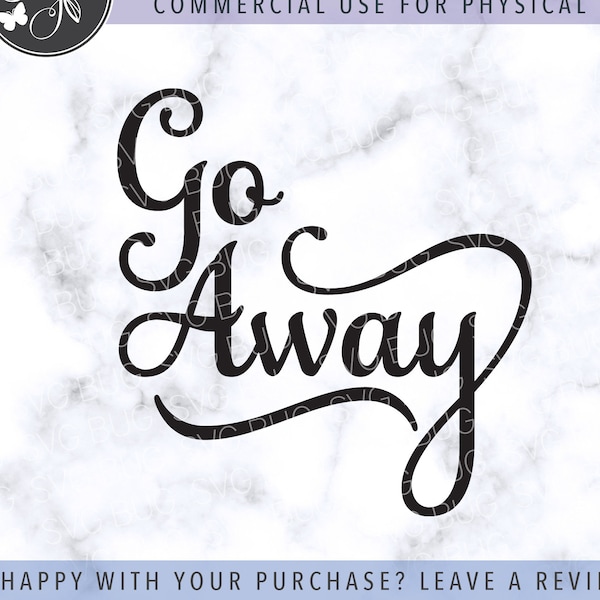 Go Away Sign - Etsy