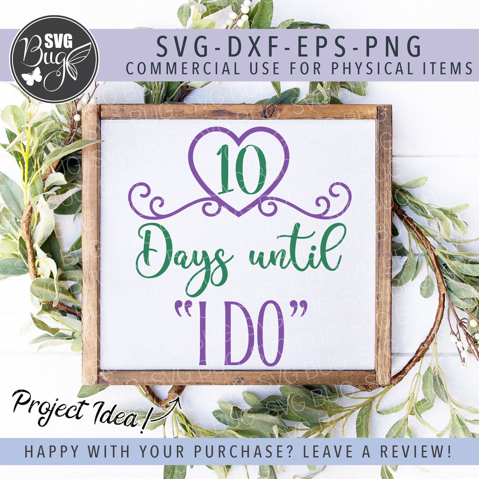 Days Until I Do SVG File Wedding Countdown SVG File Wedding - Etsy Ireland