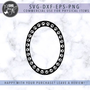 Paw Print Frames SVG Bundle, Dog Paw Print SVG File, Heart Svg File ...