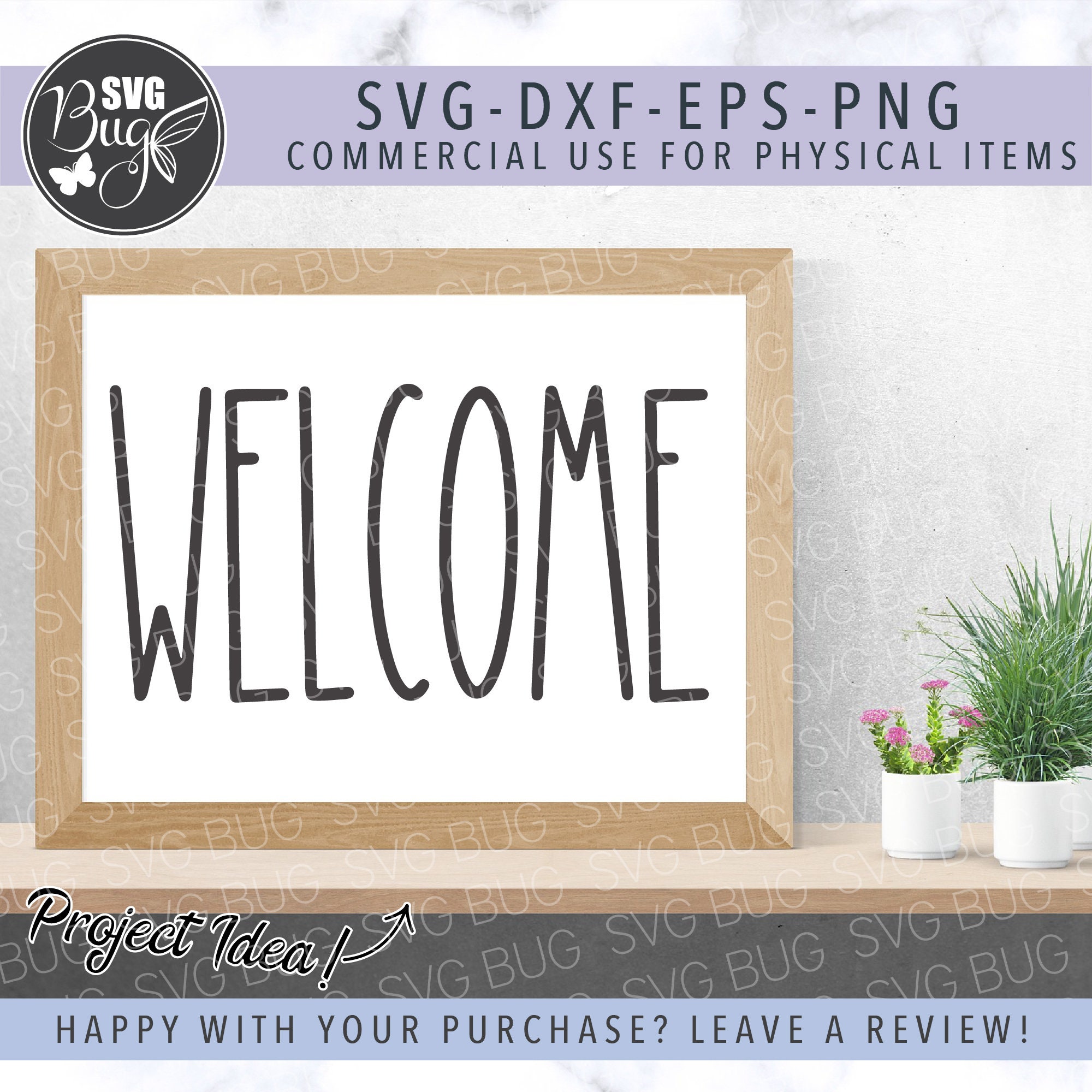 Welcome SVG File, Welcome Mat SVG File, Door Decal SVG File, Farmhouse ...