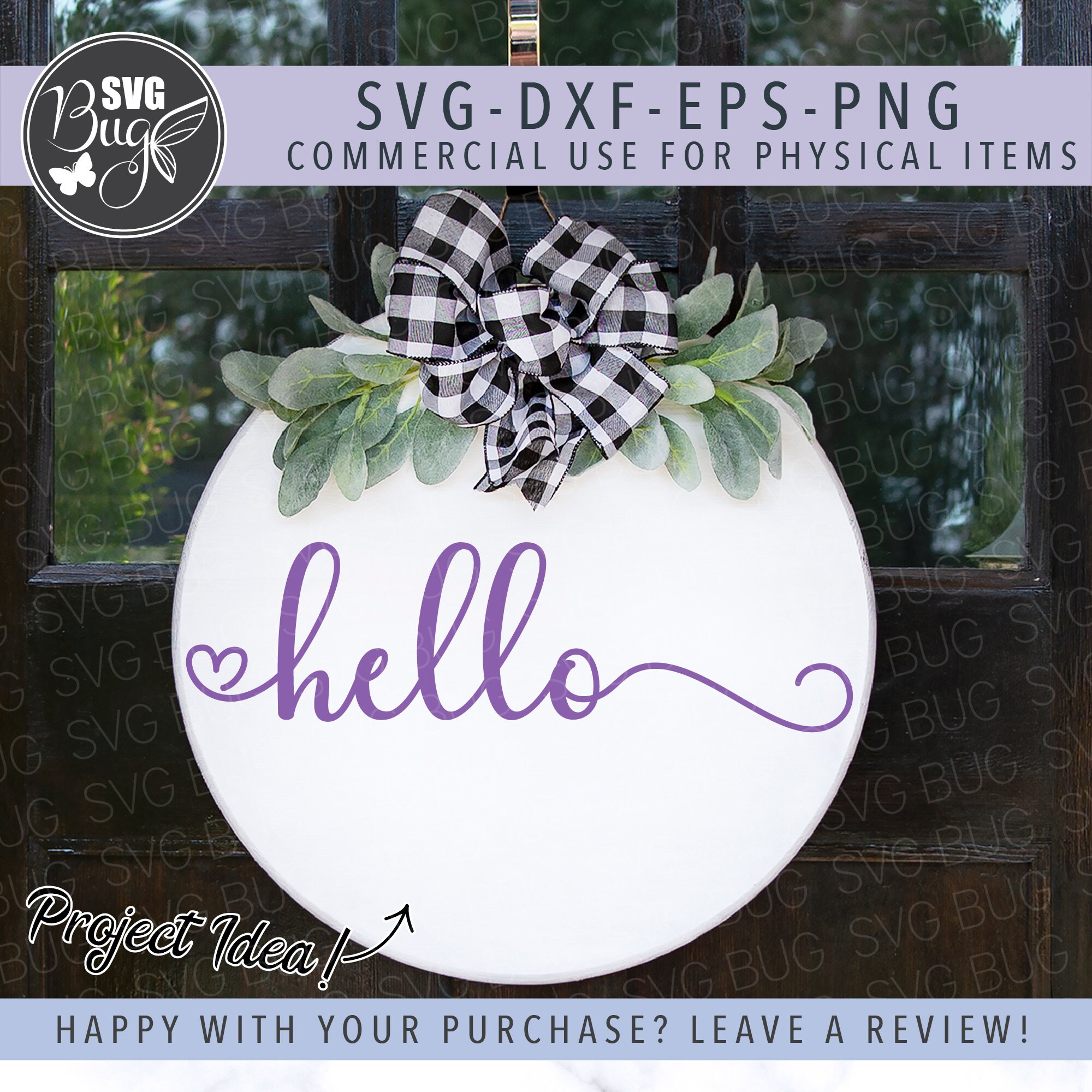 Hello SVG File Hello Door SVG File Door Decal SVG File - Etsy Canada