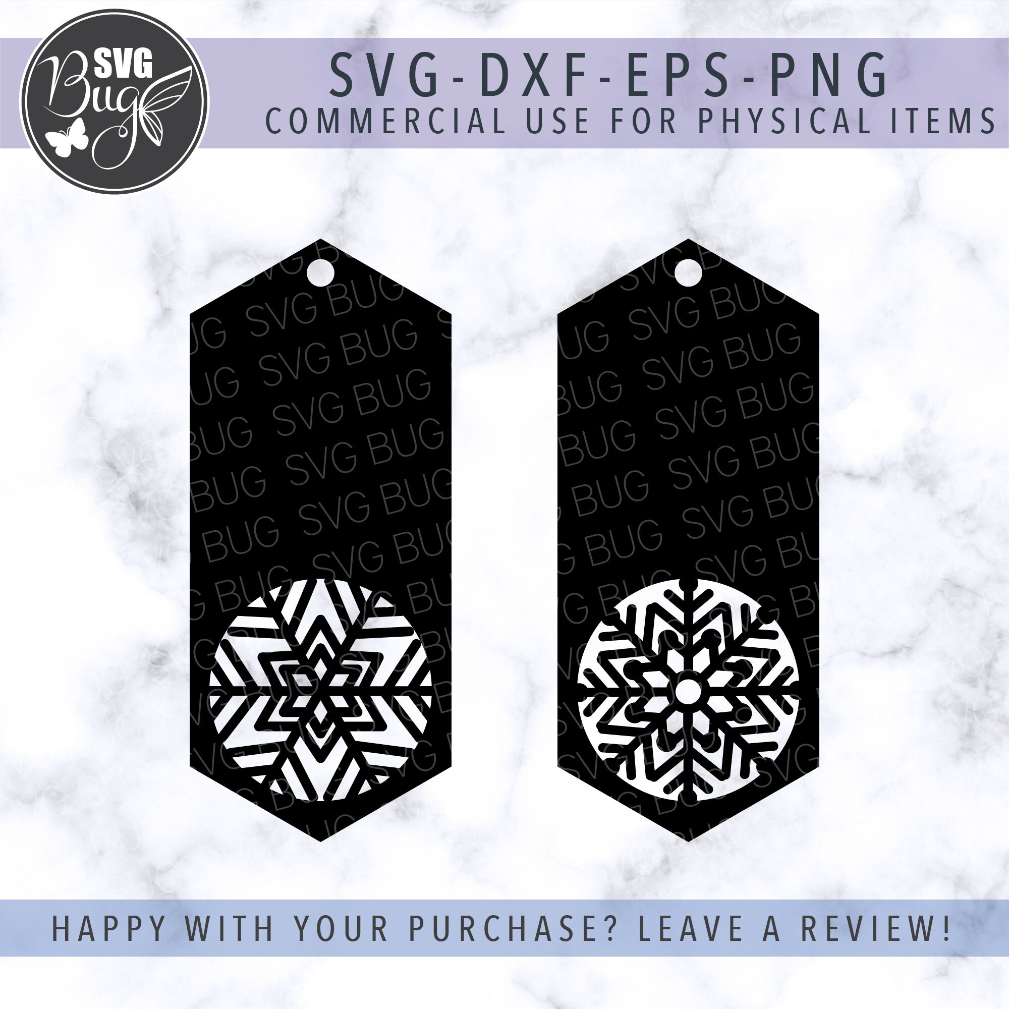 Snowflake Gift Tags SVG Bundle 2 Gift Tags SVG Decorative | Etsy