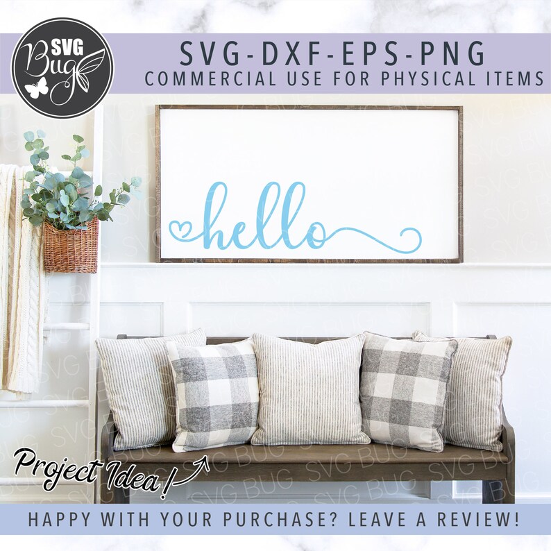 Hello SVG File Hello Door SVG File Door Decal SVG File - Etsy Canada