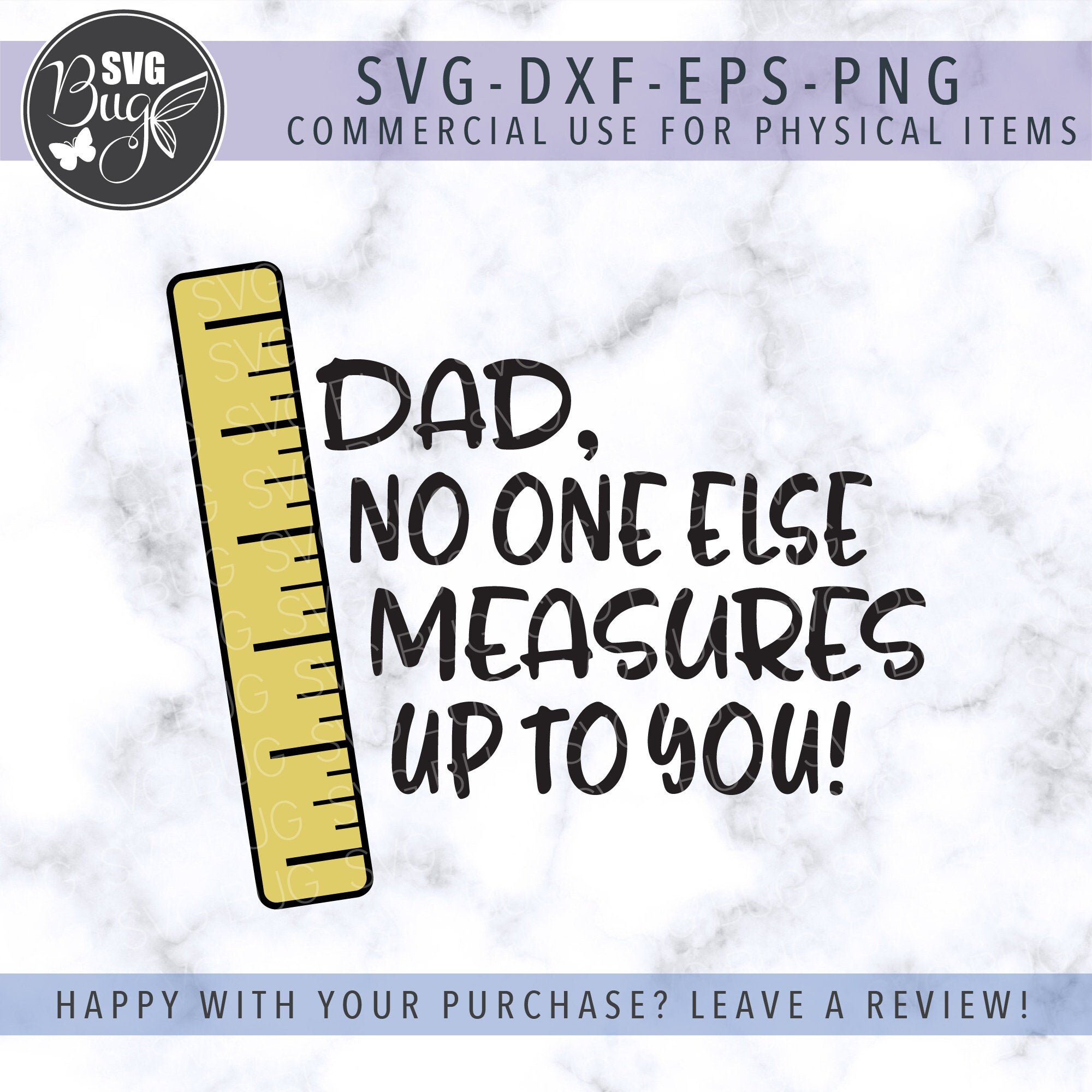 Dad No One Else Measures up to You SVG File Dad SVG File - Etsy