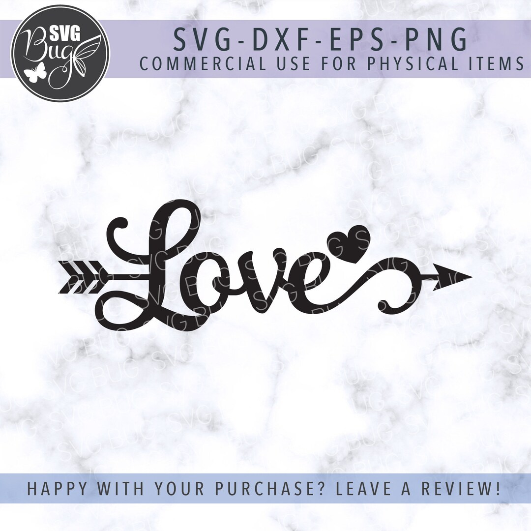 Love Arrow SVG File, Heart SVG File, Arrow SVG File, Valentine's Day ...