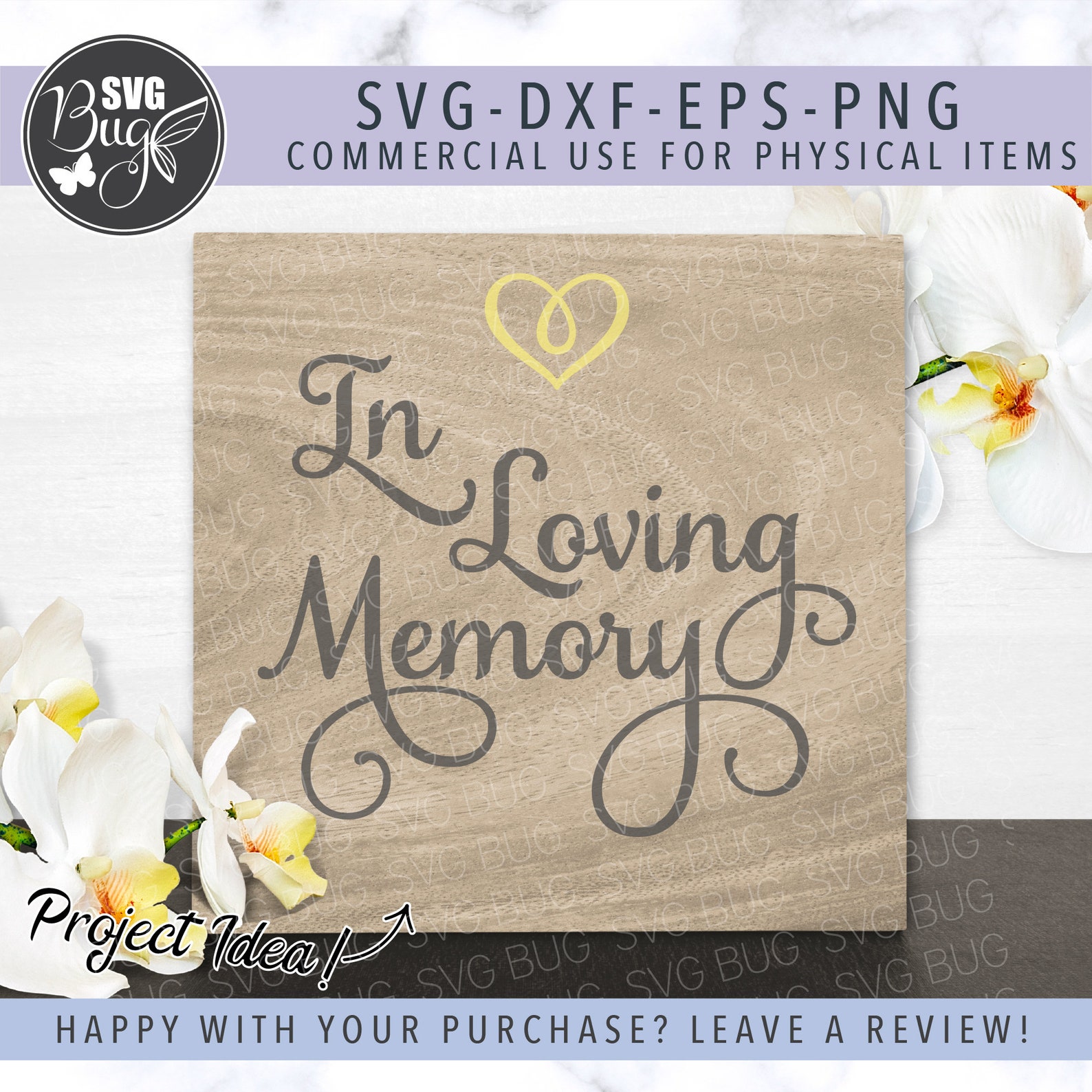 In Loving Memory Svg File Memorial Svg Sympathy Svg - Etsy