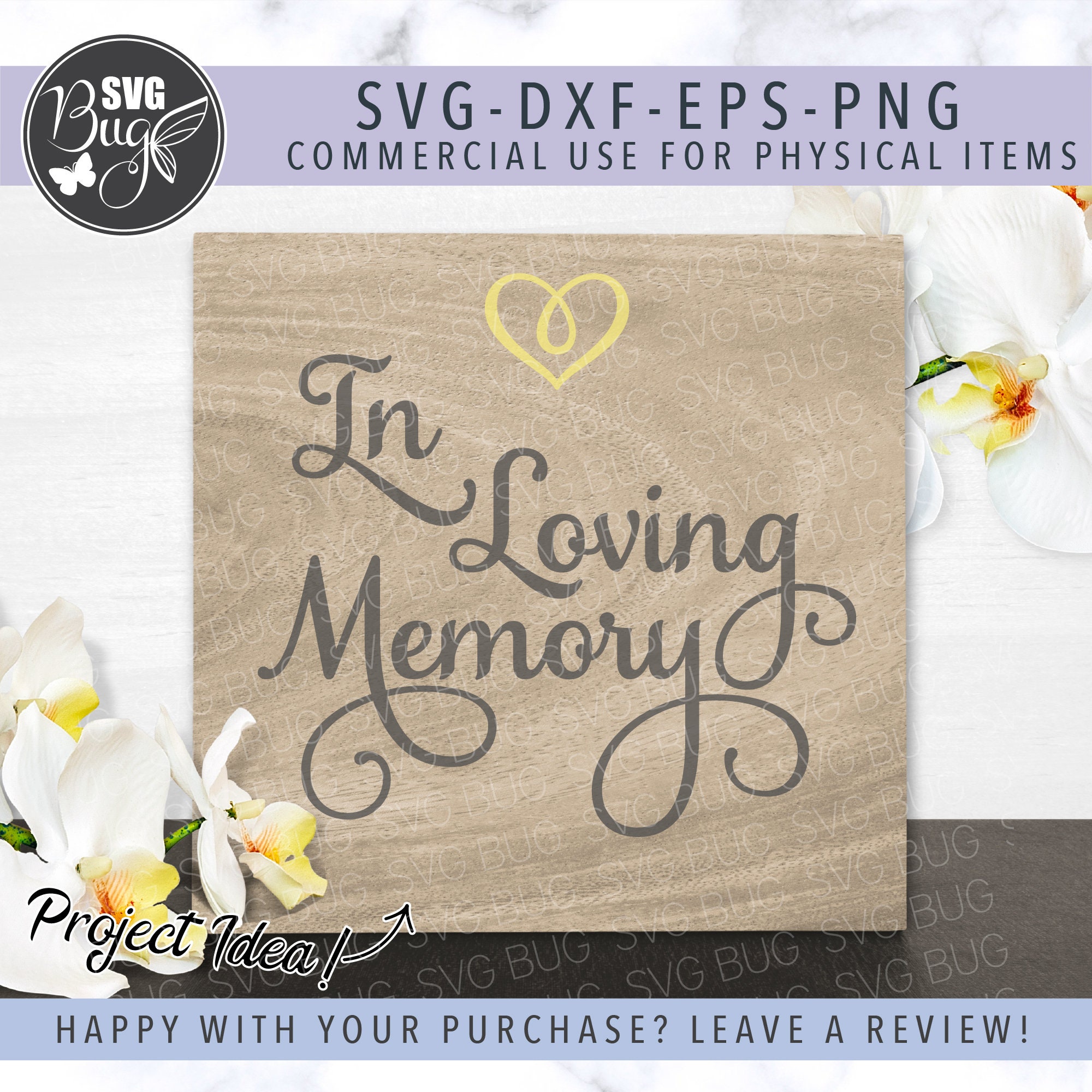 In Loving Memory Svg File Memorial Svg Sympathy Svg - Etsy
