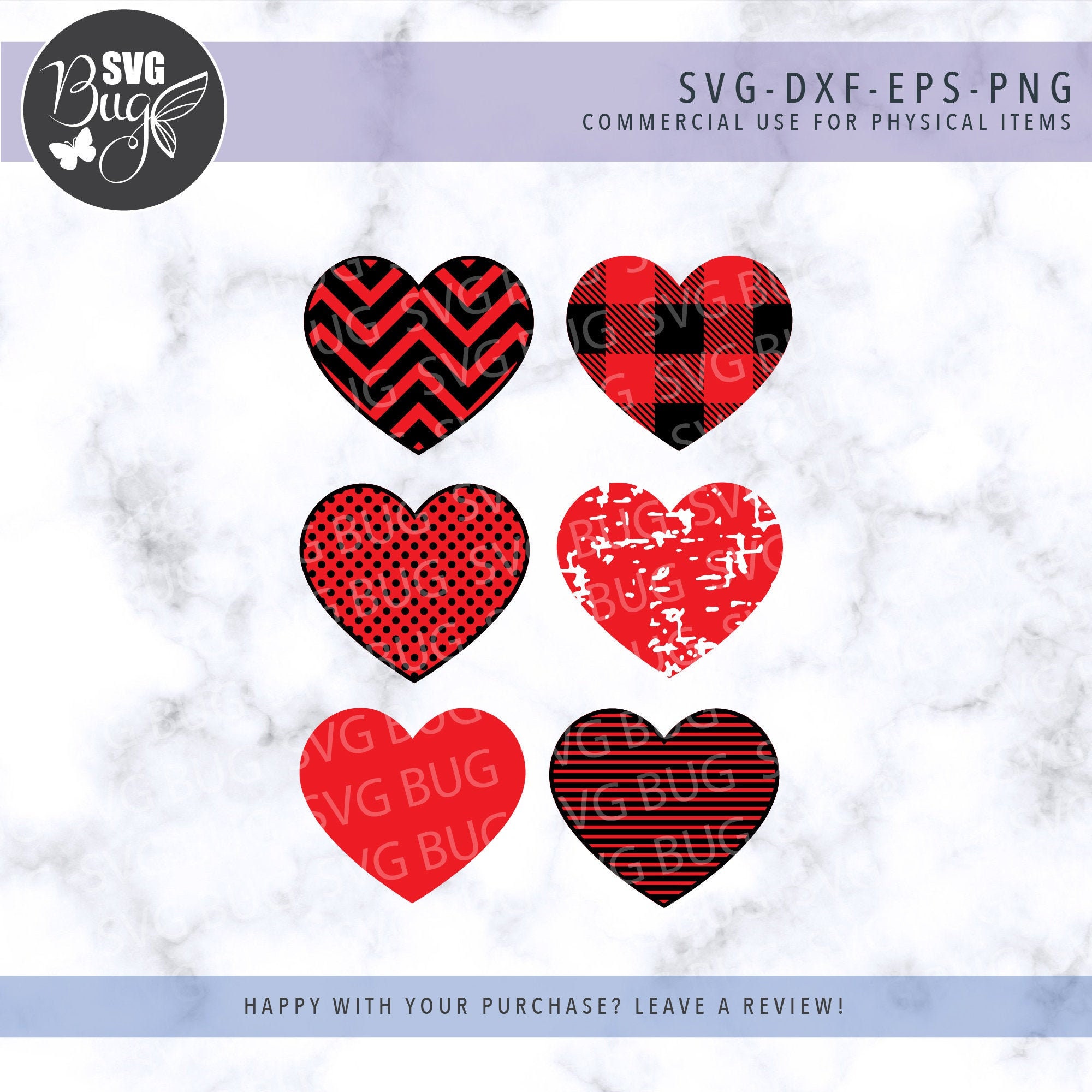Heart Svg File Valentine's Day Svg Patterned Hearts Svg | Etsy