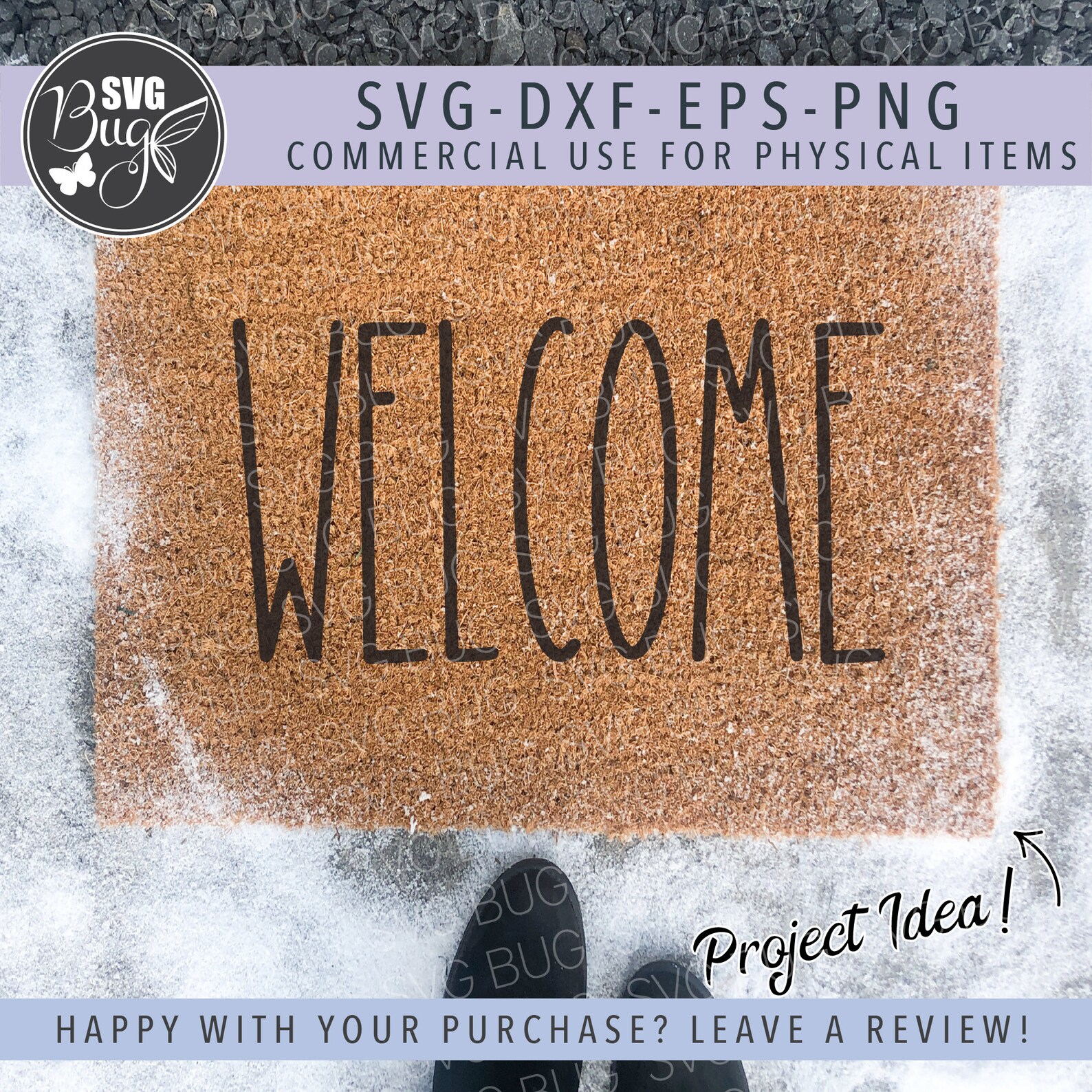 Welcome SVG File, Welcome Mat SVG File, Door Decal SVG File, Farmhouse ...