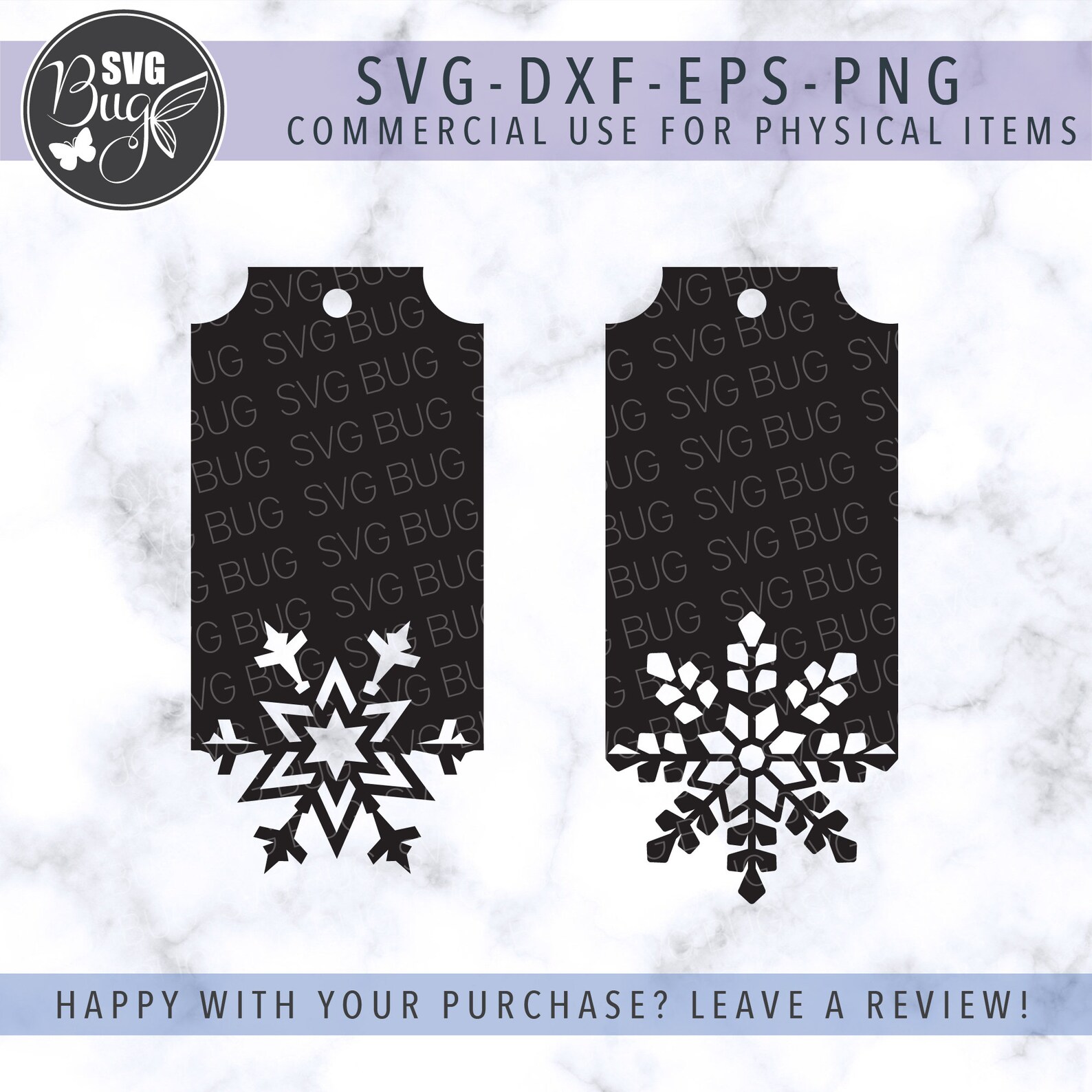 Snowflake Gift Tags SVG Bundle, Gift Tags SVG, Decorative Gift Tags SVG ...