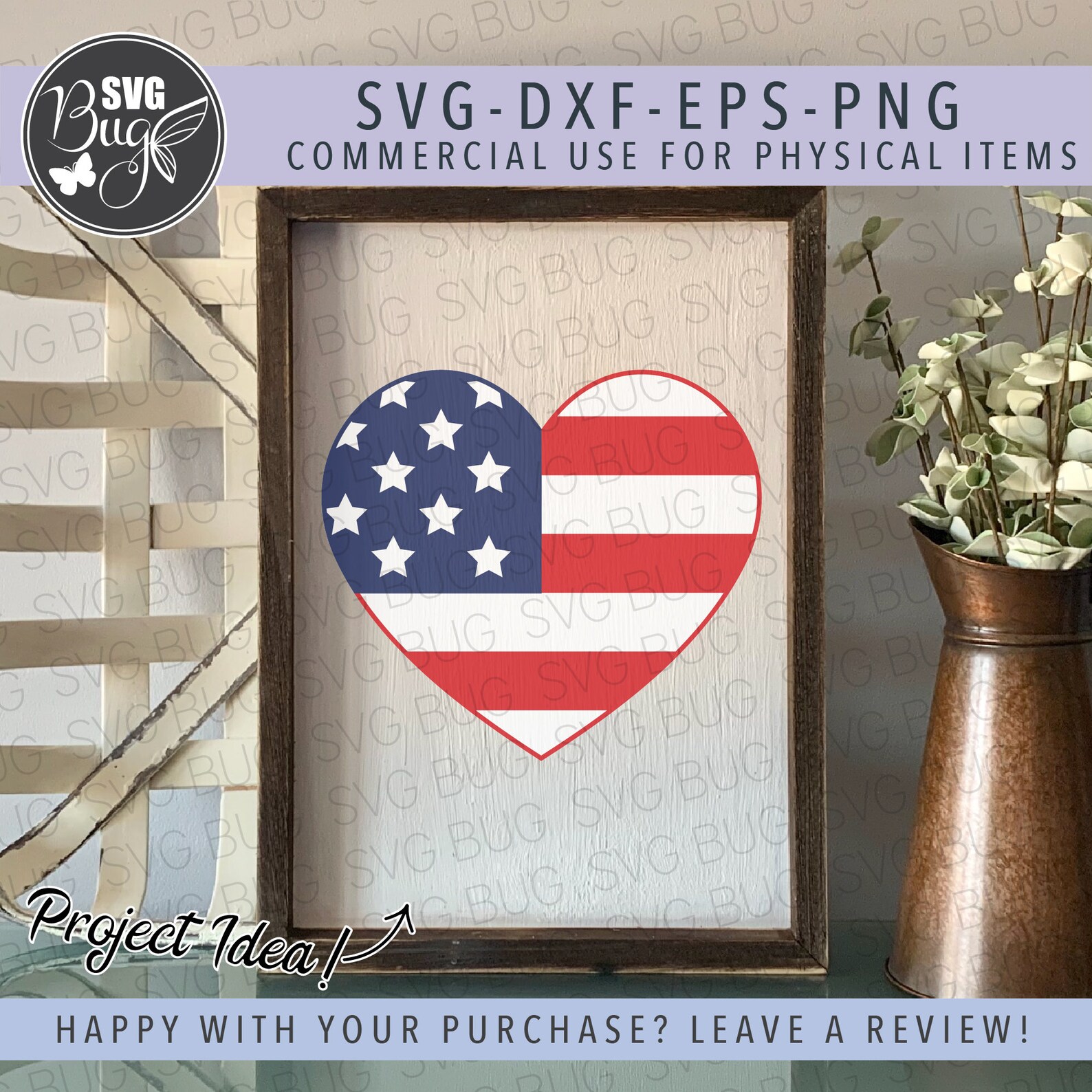 American Flag Heart SVG File, 4th of July SVG File, Independence Day ...