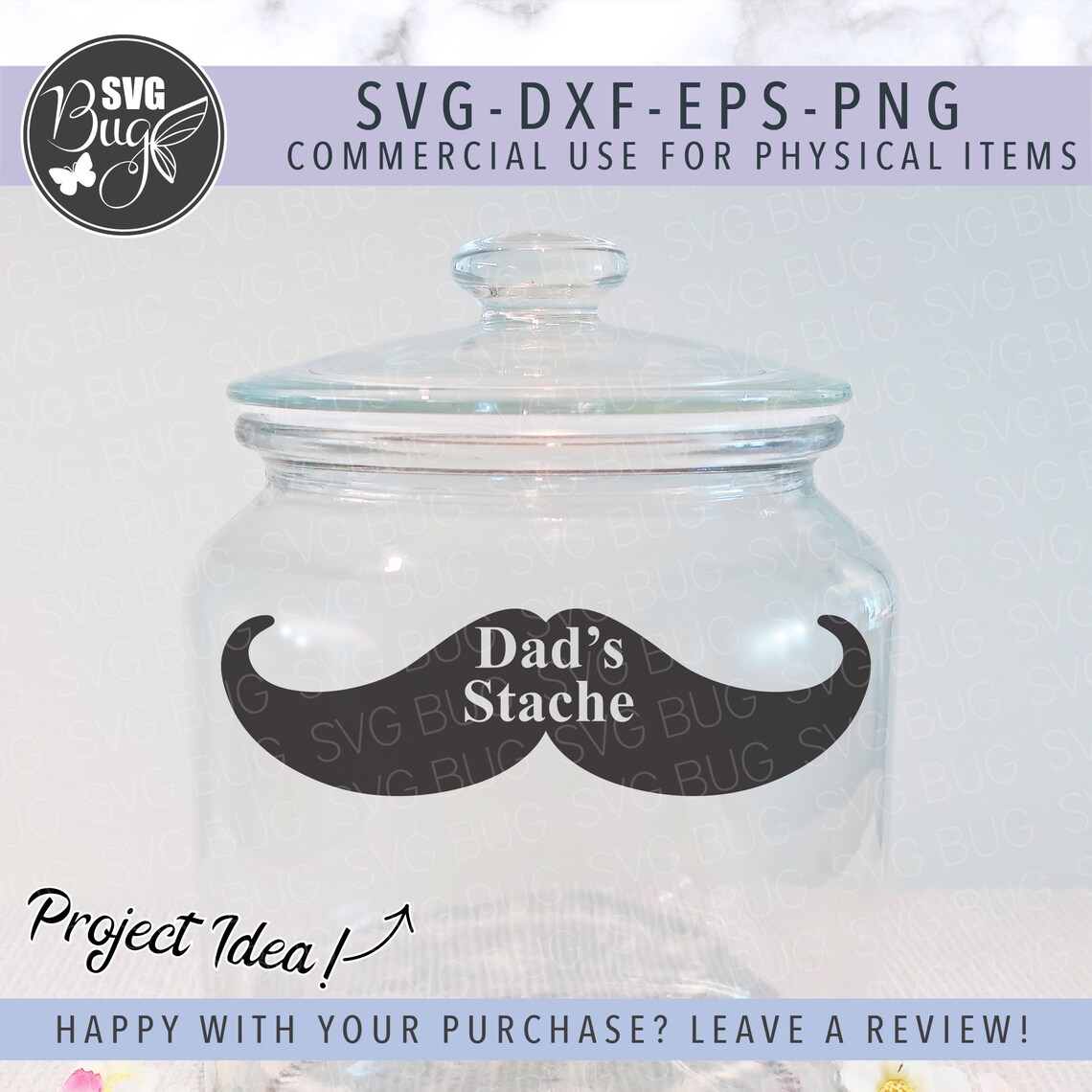 Dad's Stache SVG File Dad SVG File Mustache Svg File - Etsy Finland