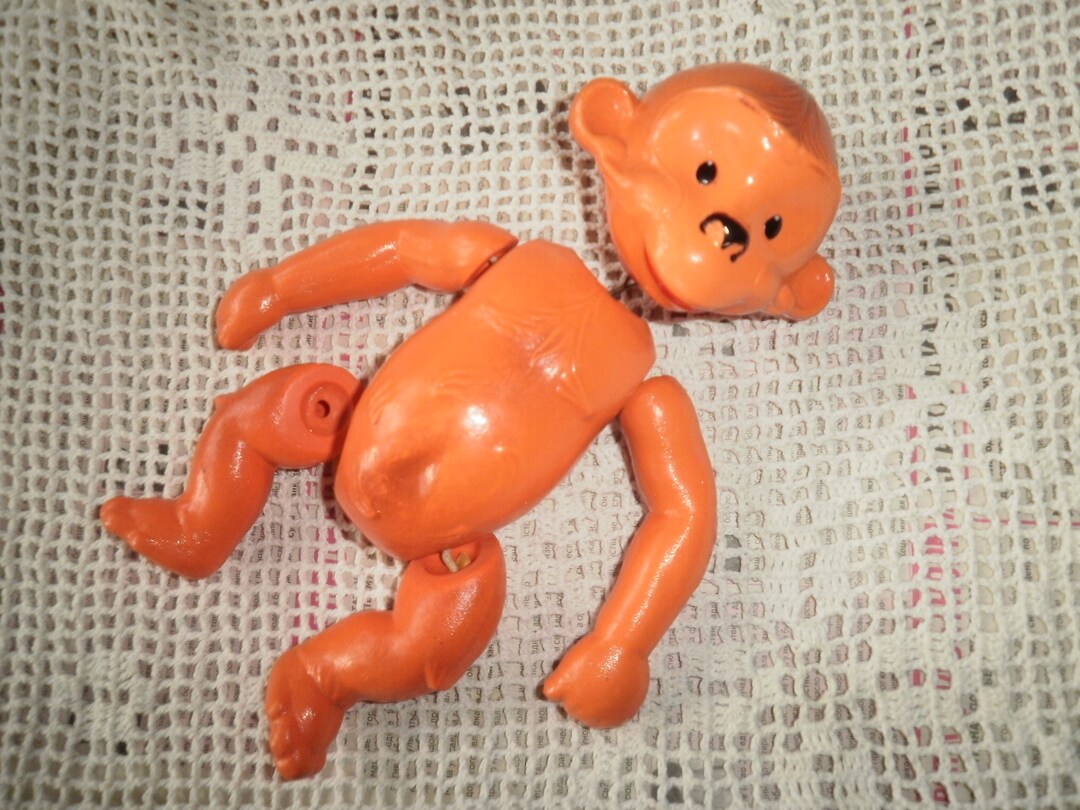 Ancient Child's Toy Parts Plastic Toy Plastic Monkey Antiquarian ...