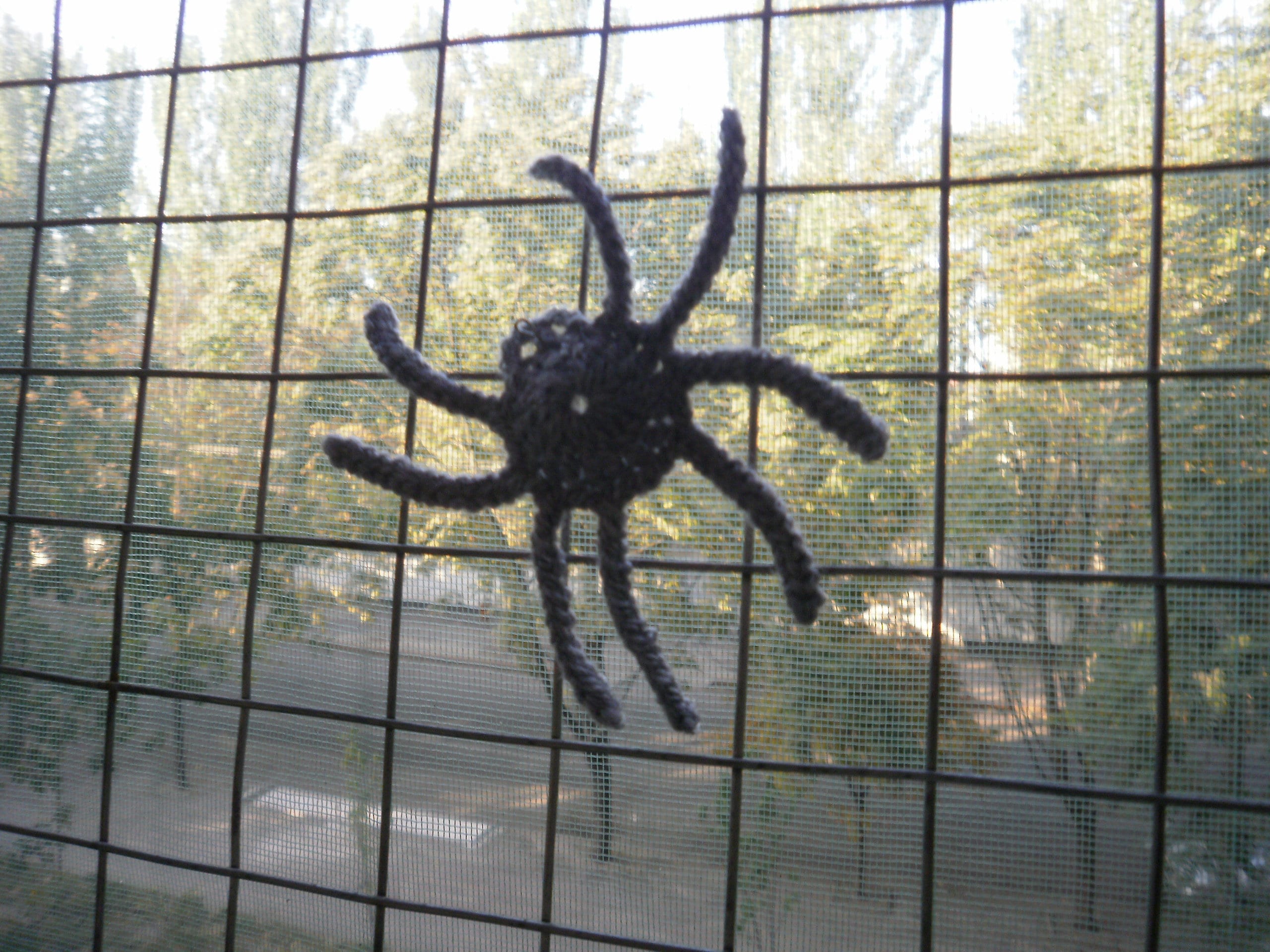 Grey Spider Crochet Decor Spider Halloween Souvenir Toy Present ...