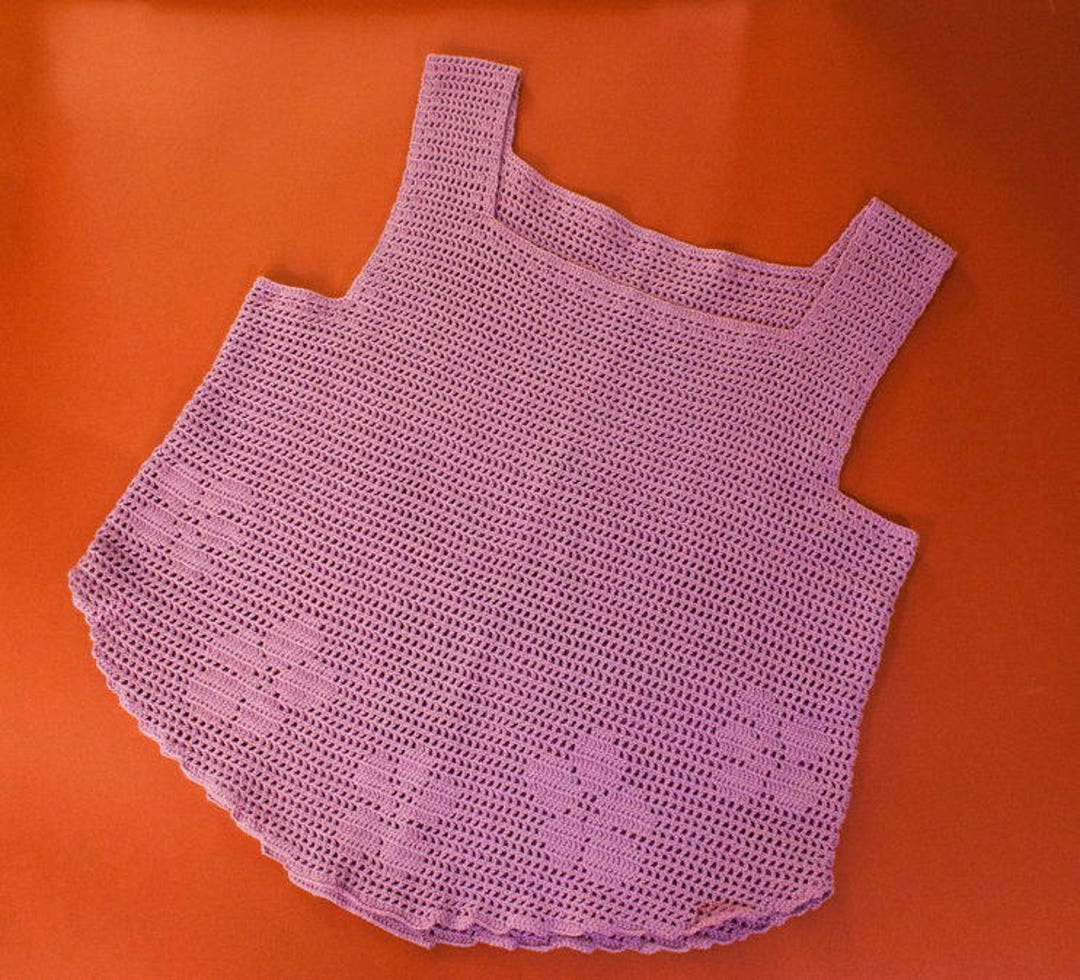 Summer Clothes Filet Crochet Top Cotton Blouse Size Small Womens Cotton ...