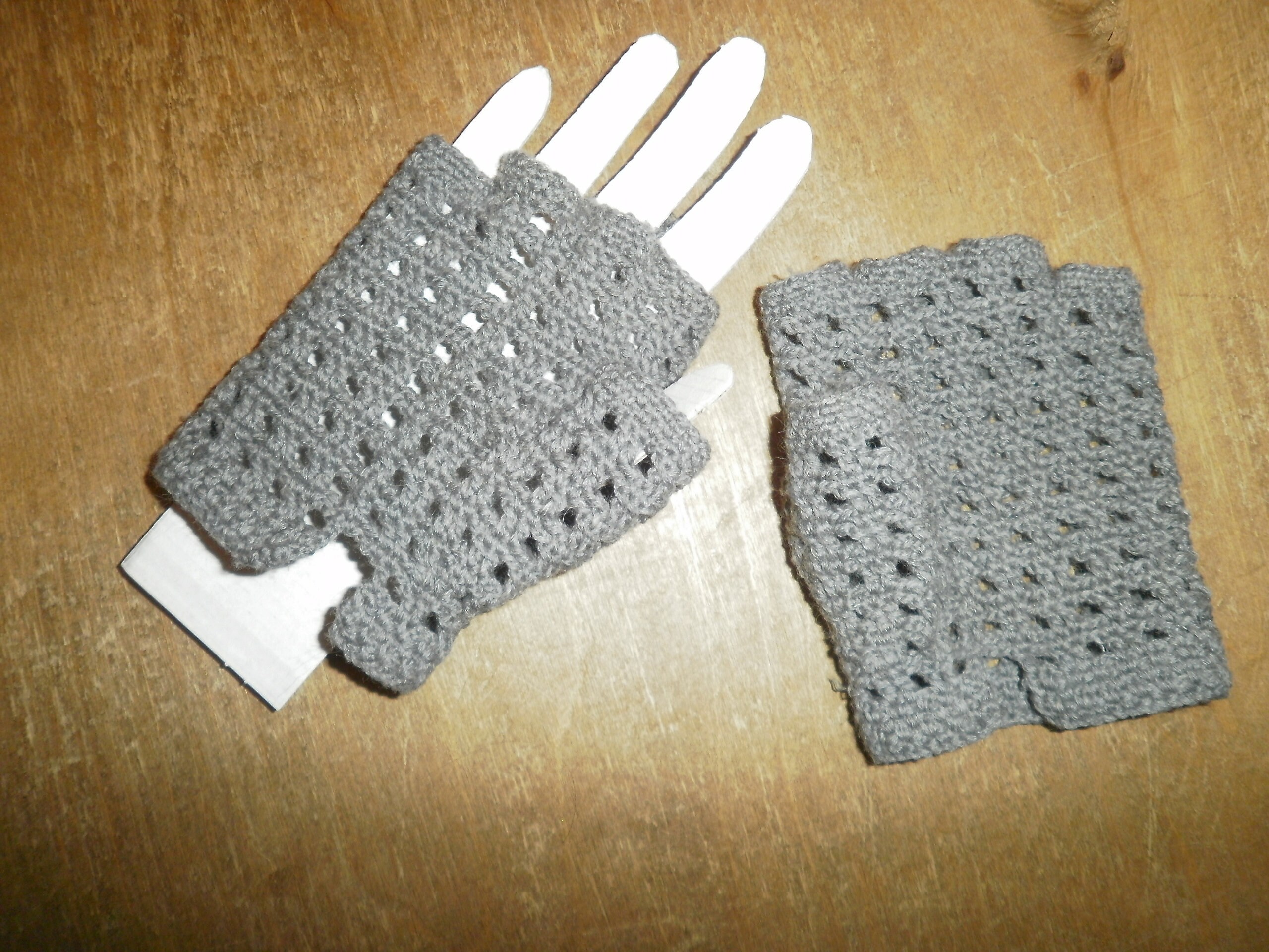 Crochet Fingerless Mittens Short Gloves Without Fingers - Etsy