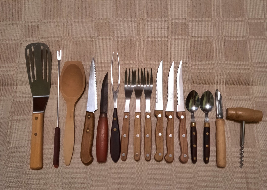 16 Rare Antique Kitchen Utensils Houseware Set Countrystyle Decor ...