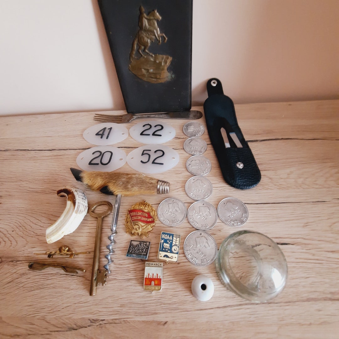 Vintage Old Findings Mix Dog Tag Door Sign Bottle Opener Old Document ...