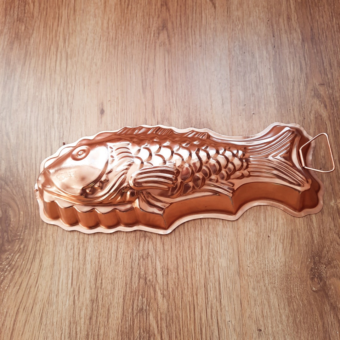 Copper Fish Mold Copper Cake Moulds Cookie Fish Baking Rustic - Etsy ...