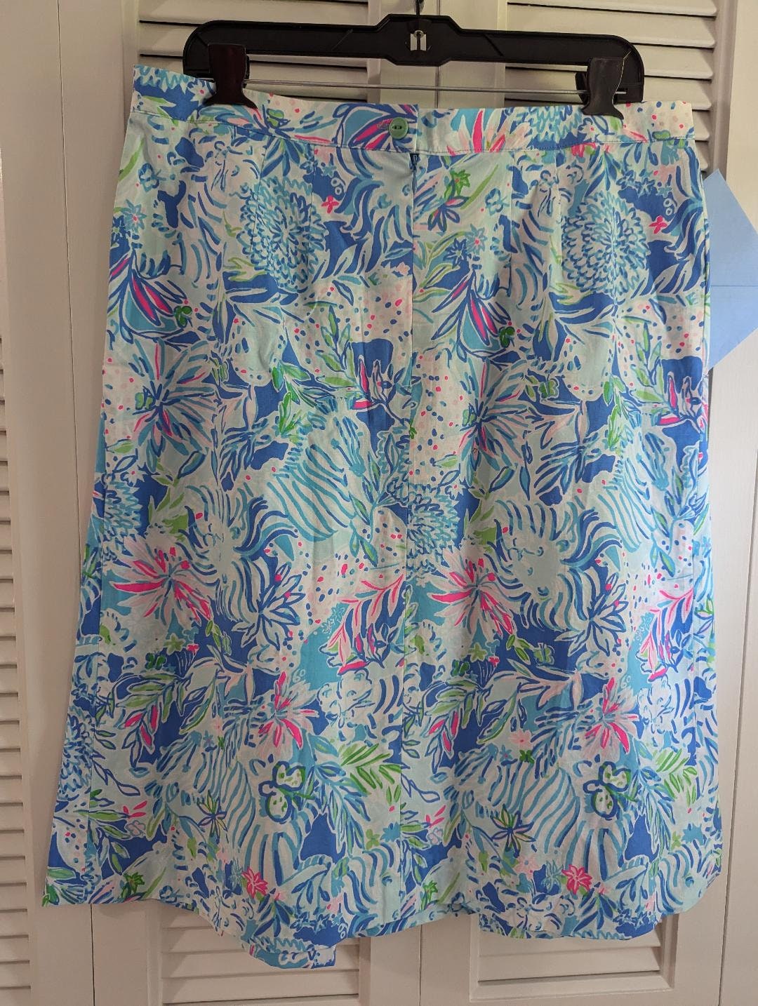 Lilly Pulitzer lion Around in Blue Made Into This Cute Pleated Skirt ...
