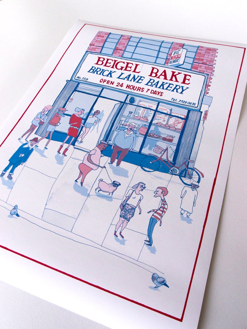 Beigel Bake Brick Lane Art Print - Etsy