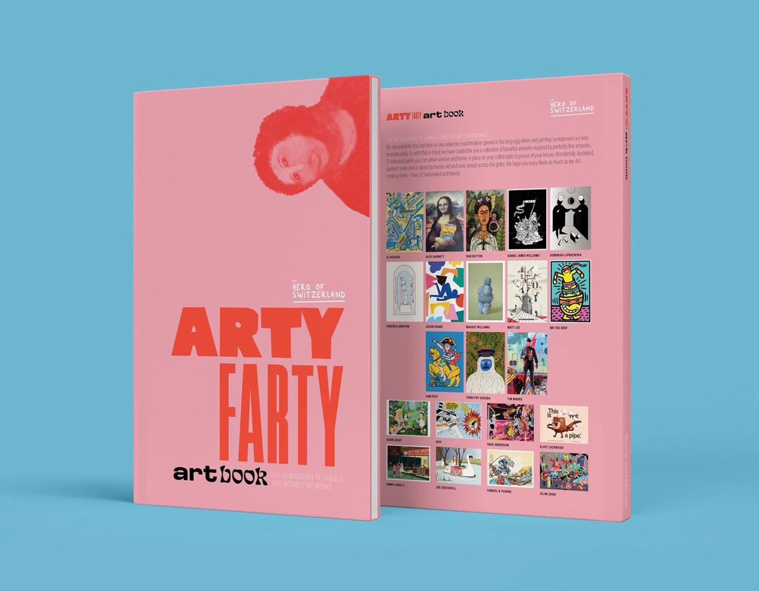 Arty Farty Art Book - the Reimagining of Famous and Notable Artworks - Etsy