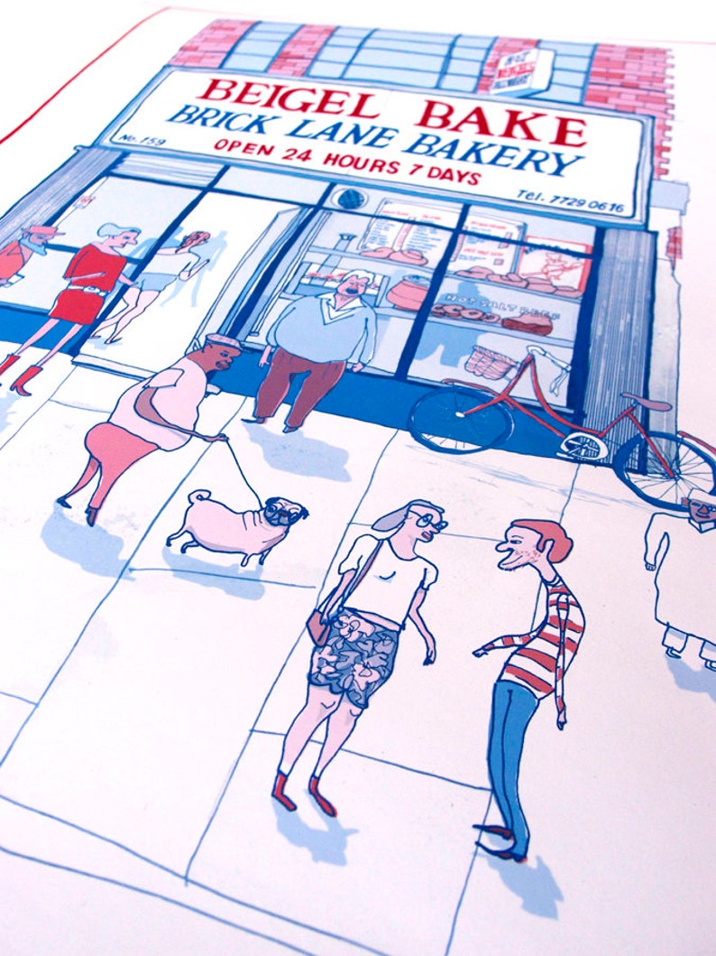 Beigel Bake Brick Lane Art Print - Etsy
