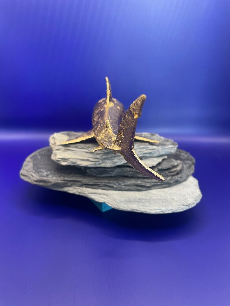 Golden Shark With Copper Leaf, Decorative Object - Etsy