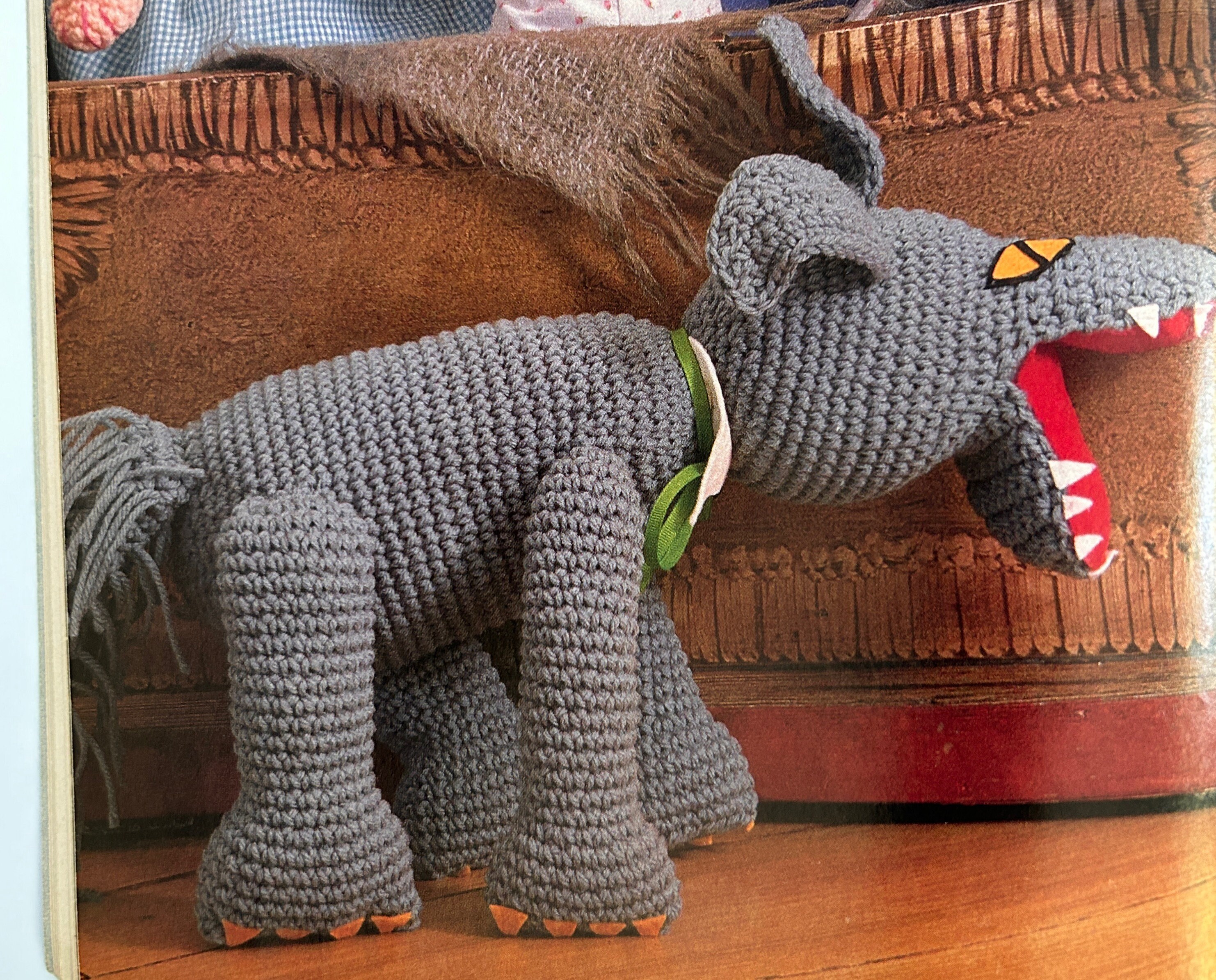 Vintage Big Bad Wolf Crochet PDF Red Riding Hood Fairytales - Etsy