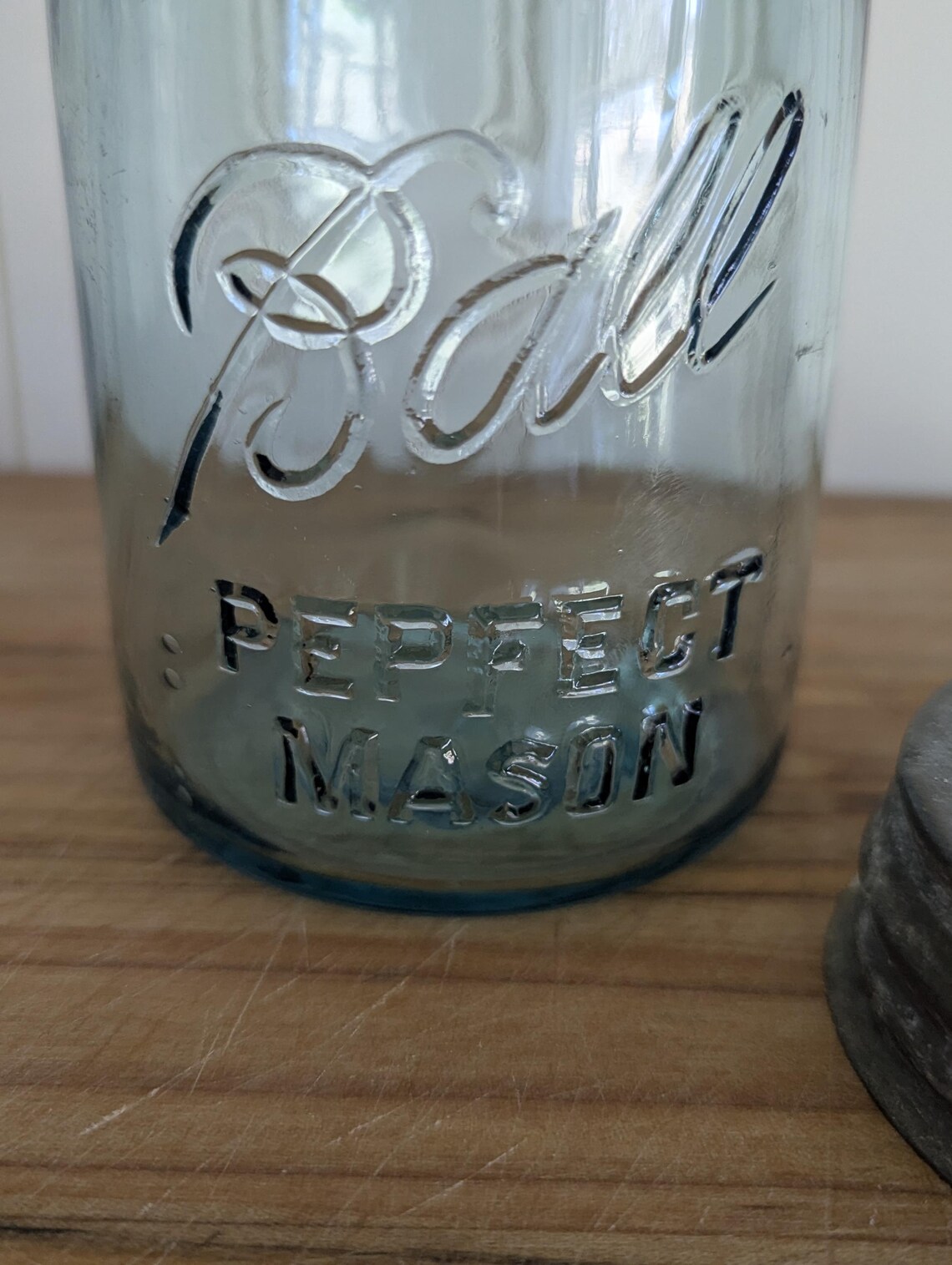 Rare Antique Ball Mason Jar Pint Size Miss Spelling - Etsy