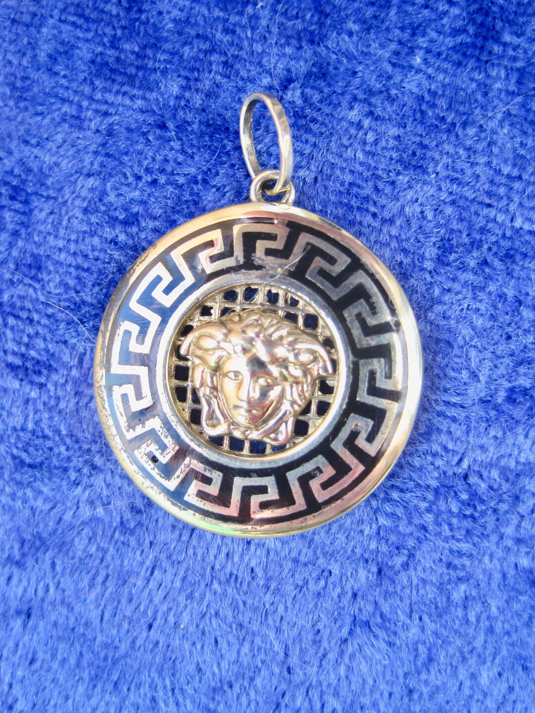 Vintage Original Solid Gold Versace Pendant. - Etsy