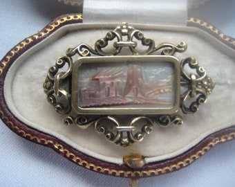 Vintage Shell Brooch - Etsy