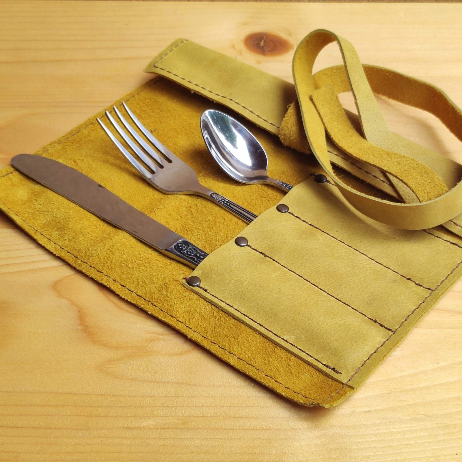 Personalised Travel Cutlery Roll Up, Sustainable Gifts, Personalized ...