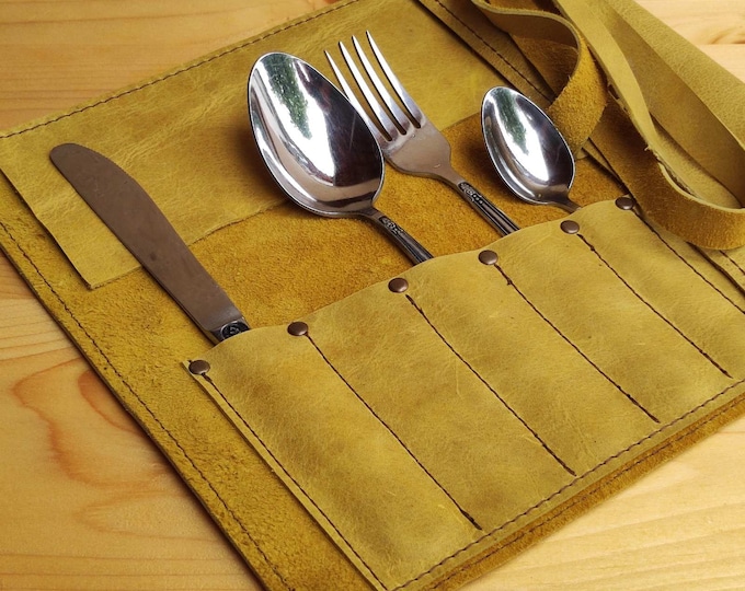 Personalised Travel Cutlery Roll Up, Sustainable Gifts, Personalized ...