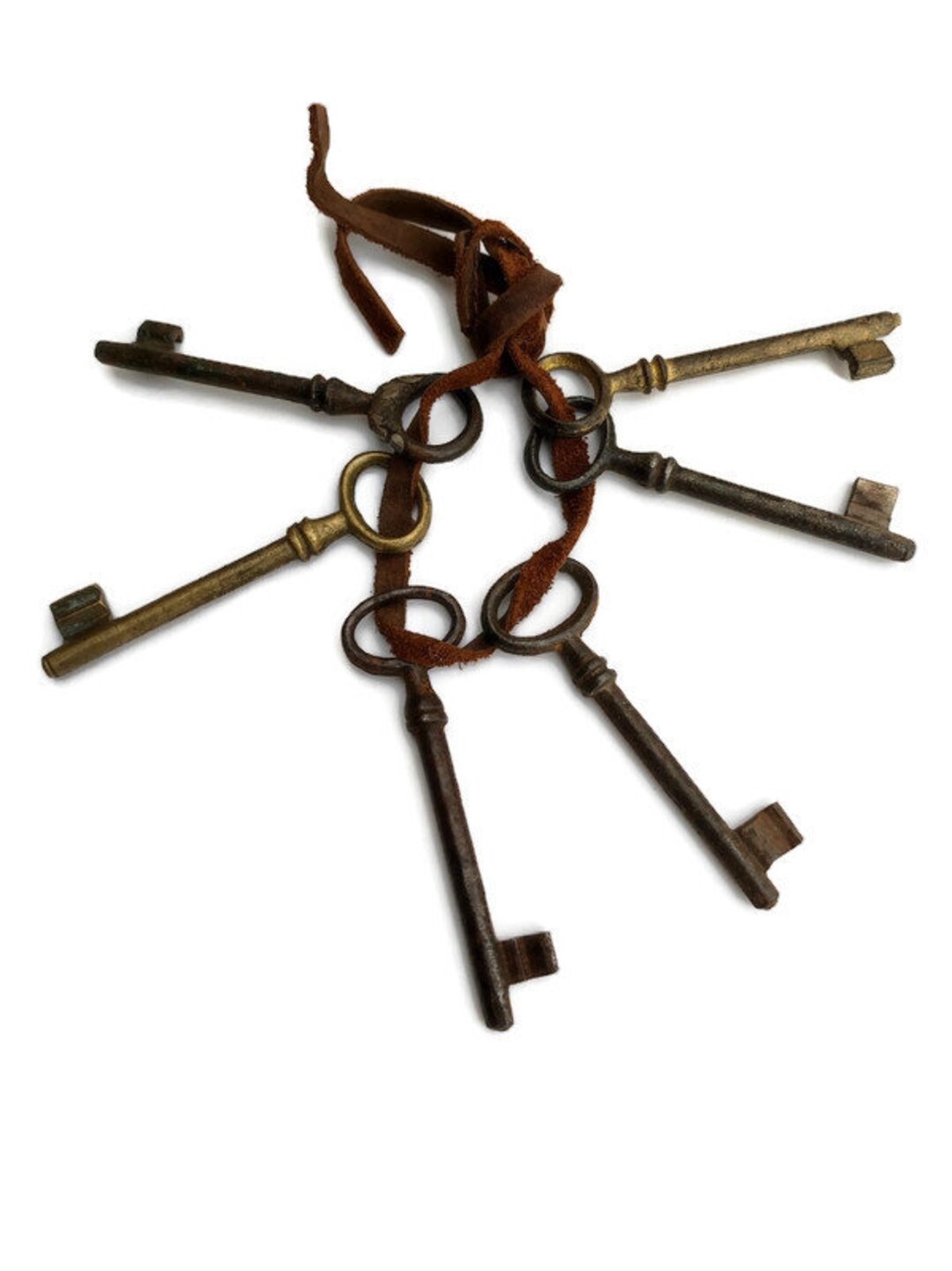 5 Rare Decorative Old European Skeleton Keys, Decorative Old Rusty Keys ...