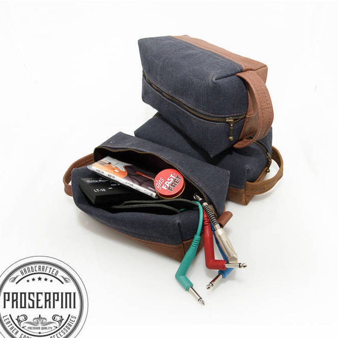 Sturdy Cable Case, Handmade Bag for Musicians, Music Gift for Men ...