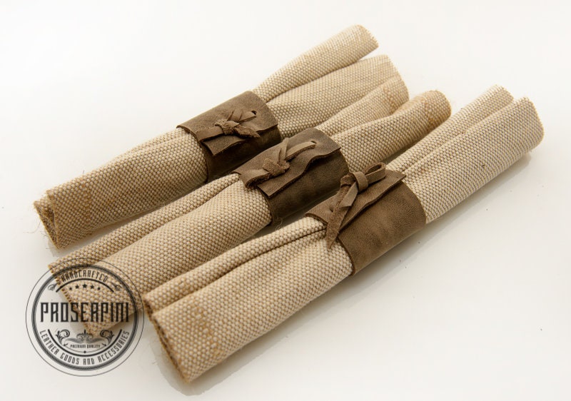 Set of 6 Italian Leather Napkin Rings | Etsy