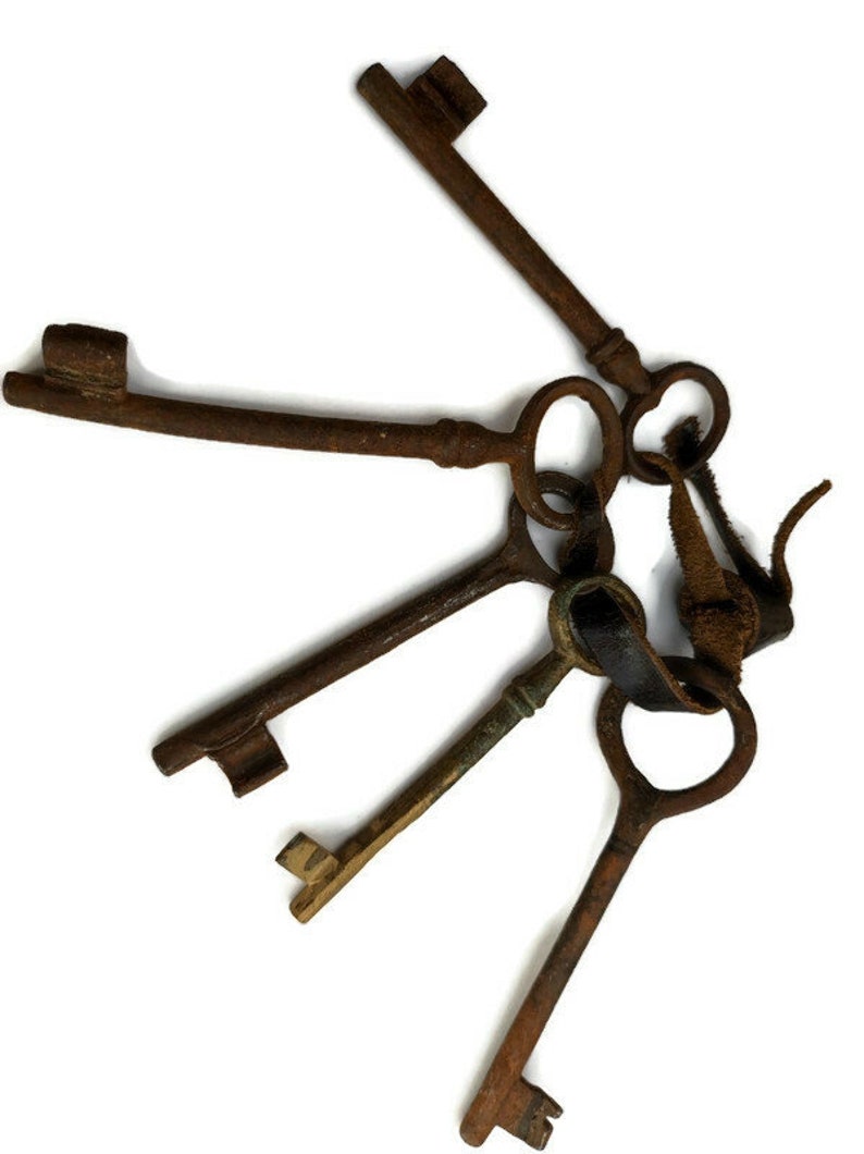 5 Rare Decorative Old European Skeleton Keys Decorative Old - Etsy