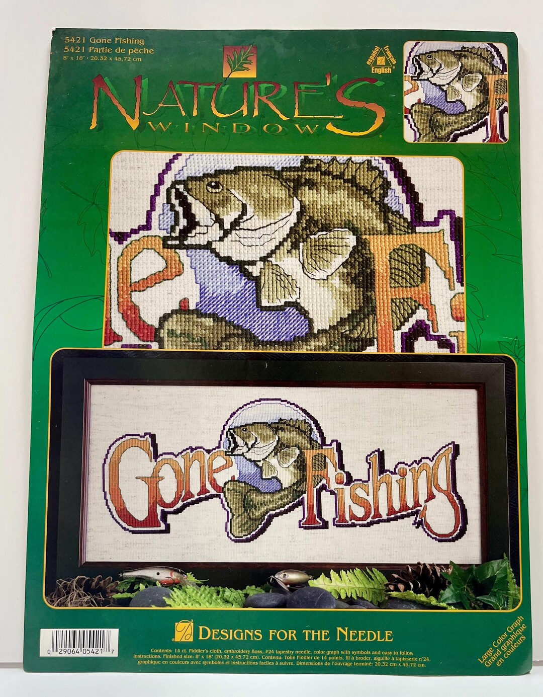 Gone Fishing Counted Cross Stitch Pattern by Designs for the Needle - Etsy