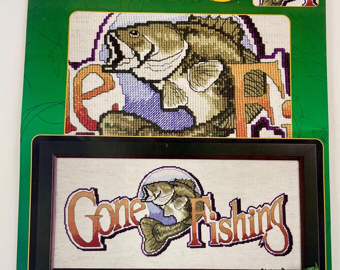 Gone Fishing Counted Cross Stitch Pattern by Designs for the Needle - Etsy