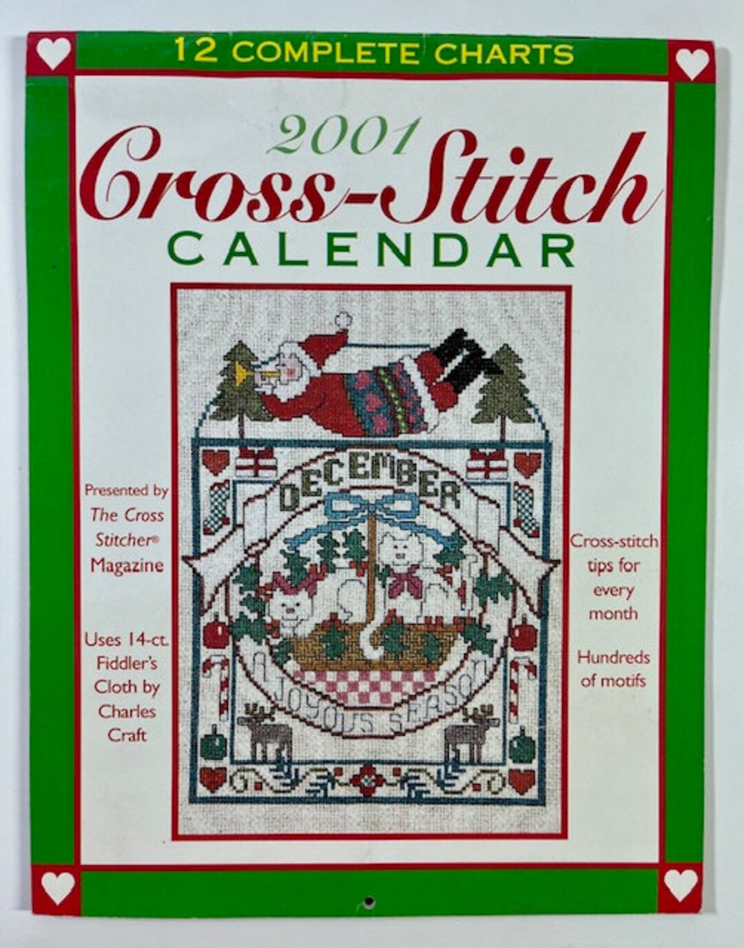 2001 Cross-stitch Calendar by the Cross Stitcher Magazine - Etsy