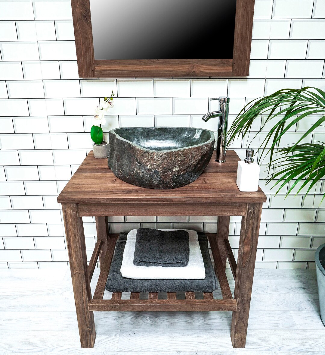 Reclaimed Teak Vanity Unit - 2 Sizes Available. - Etsy