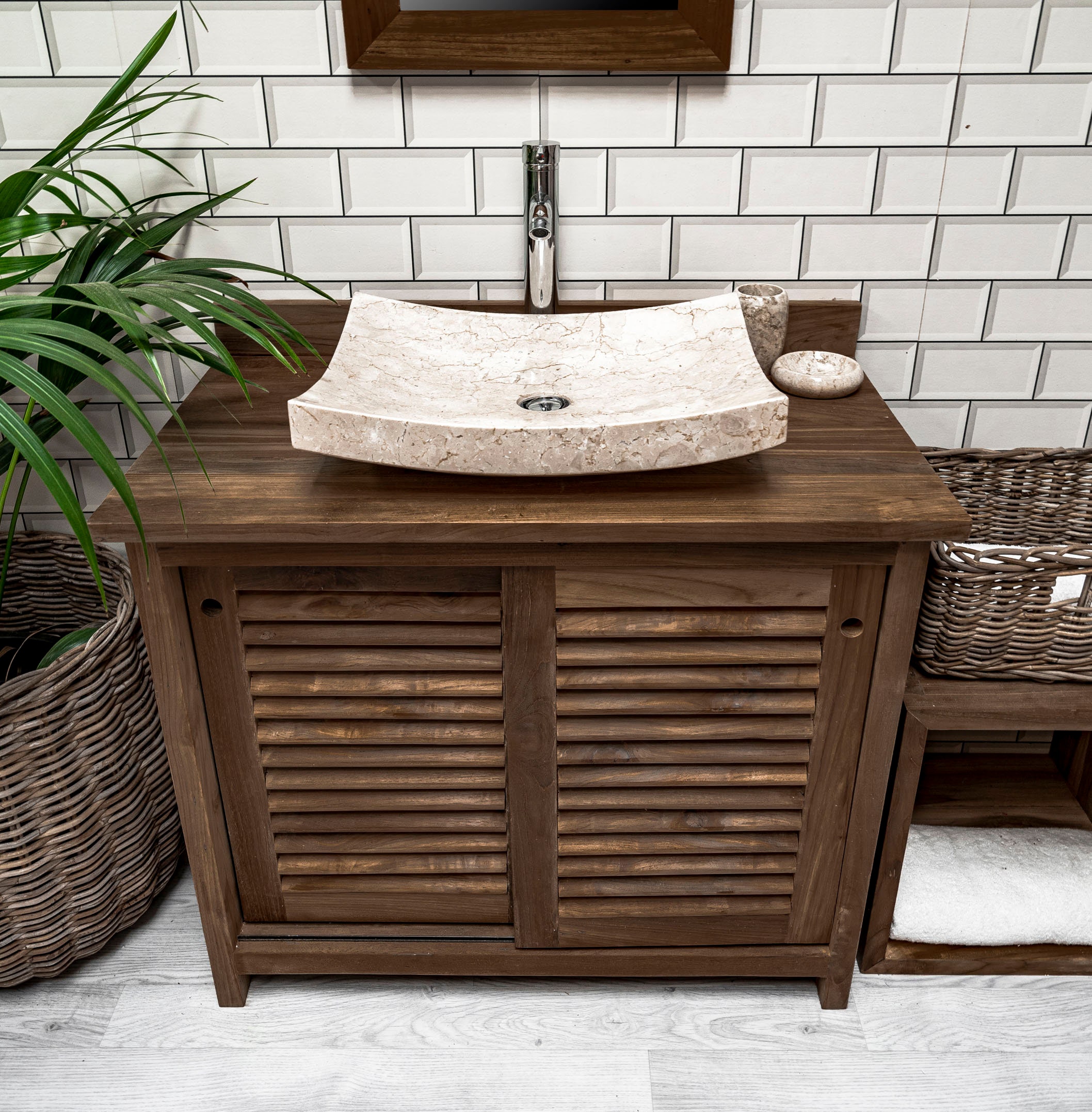 Cream Polished zen Style Basin 50 X 40 X 12cm. - Etsy