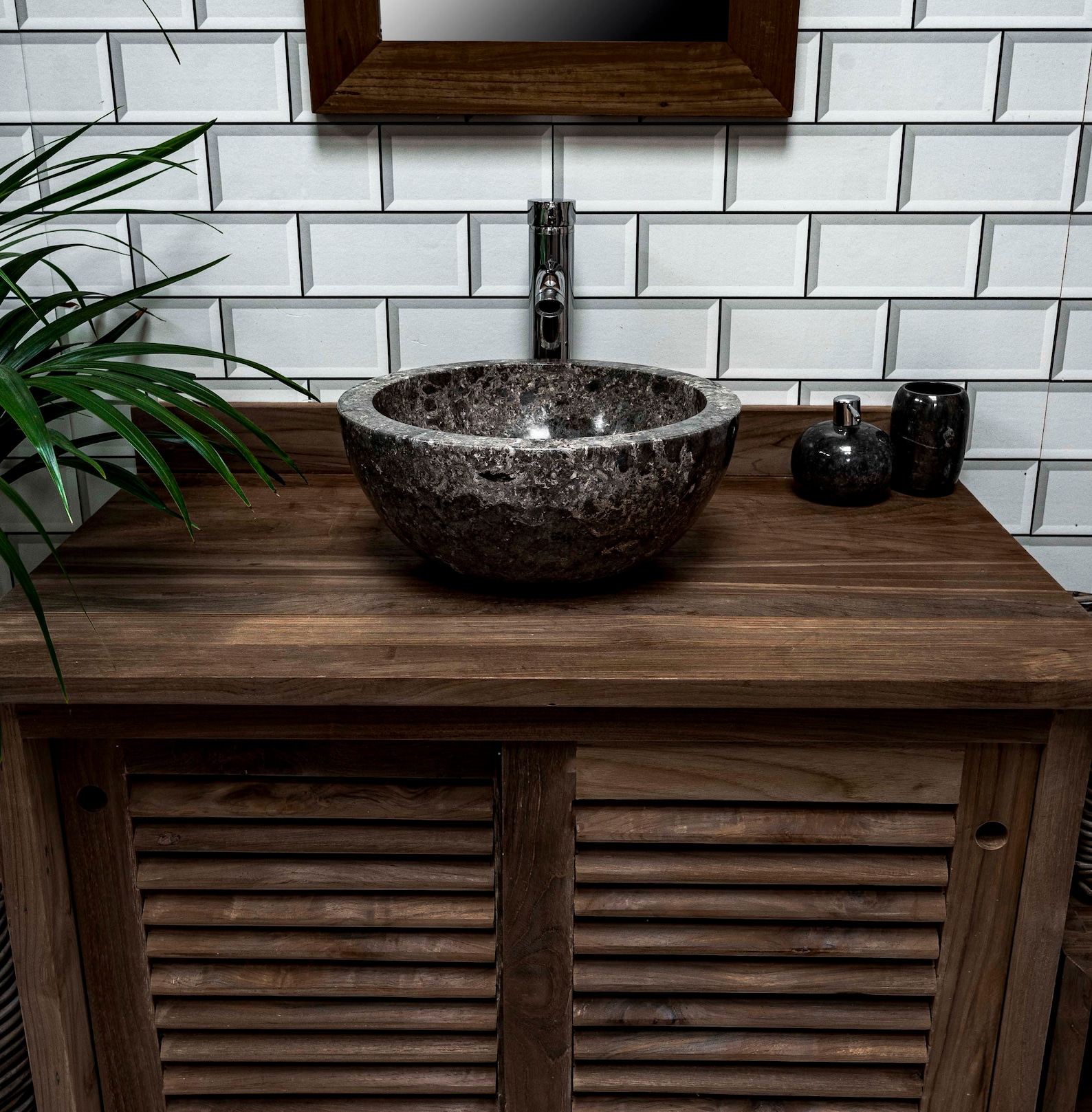Grey Full Polished Stone Vessel Sink. 35 X 15cm. - Etsy UK