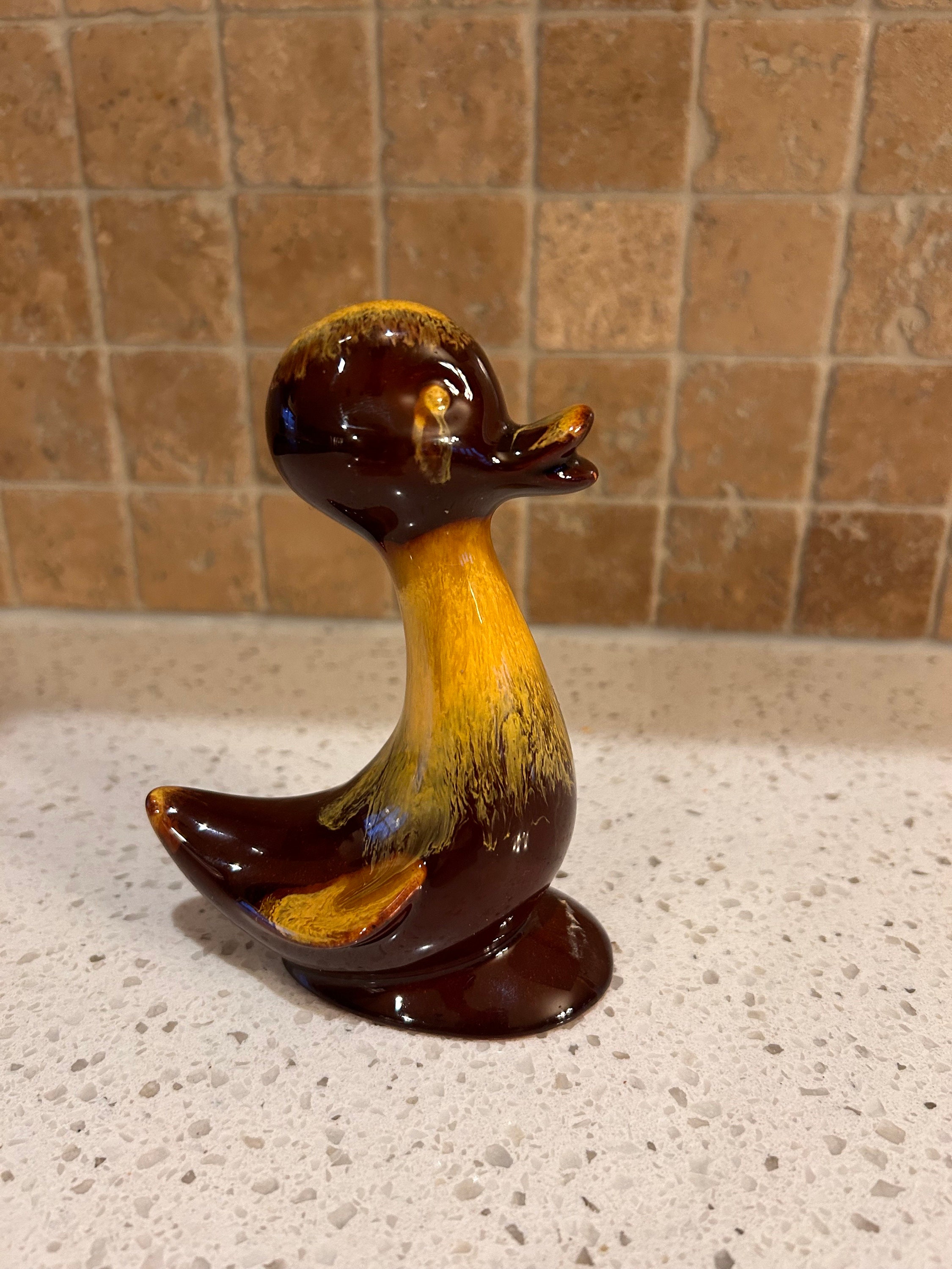 Blue Mountain Pottery Baby Duck Duckling Brown Glaze BMP Canadian ...