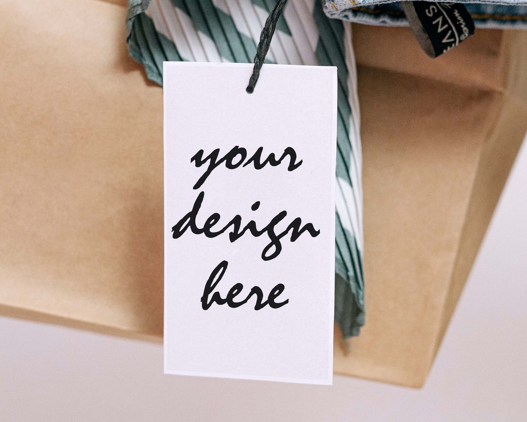 Hang Tag Label Mockup, Label and Tag Mockup ,hang Tag Label Design - Etsy