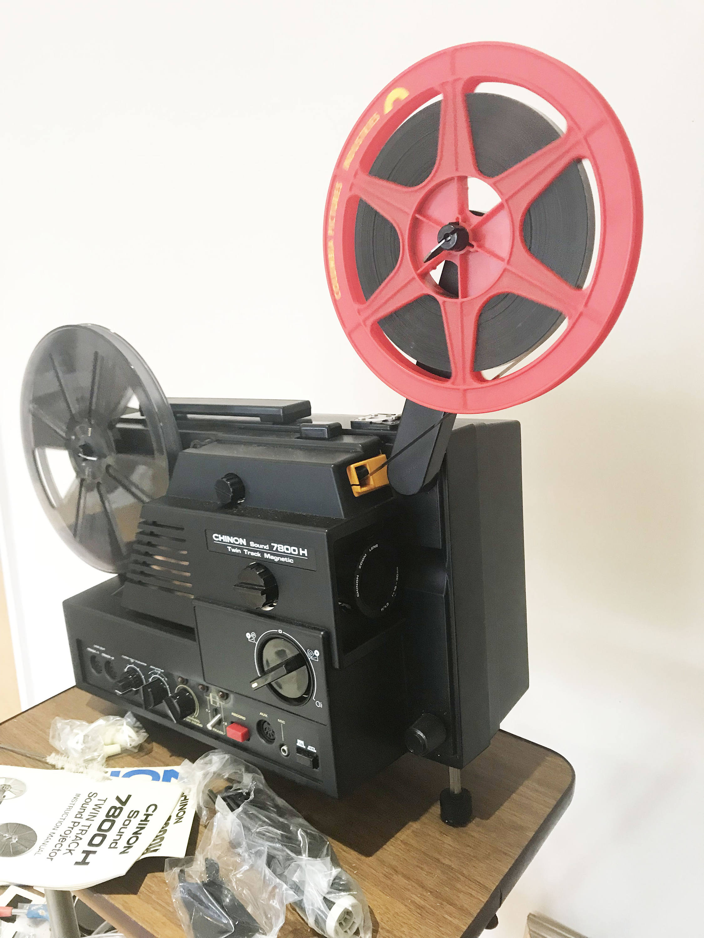 Chinon 7800 H SUPER 8 8MM Twin Track Magnetic PROJECTOR Fully Serviced ...